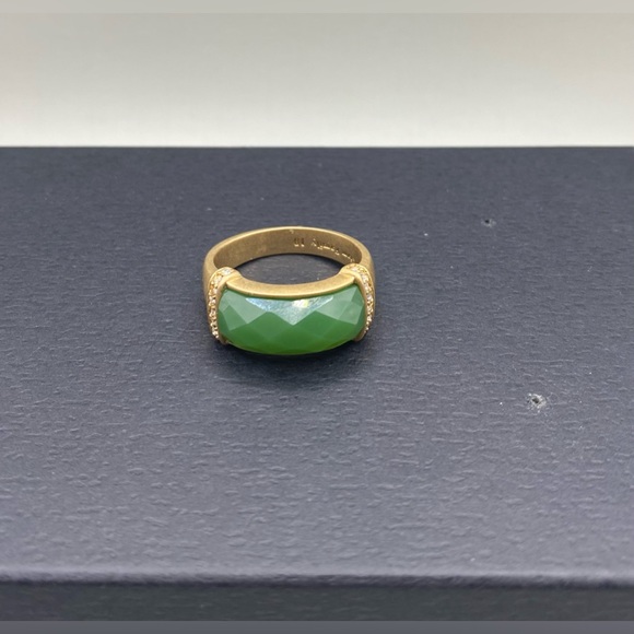 Jewelry | Kiam Family Jewelers Green And Gold Statement Ring | Poshmark